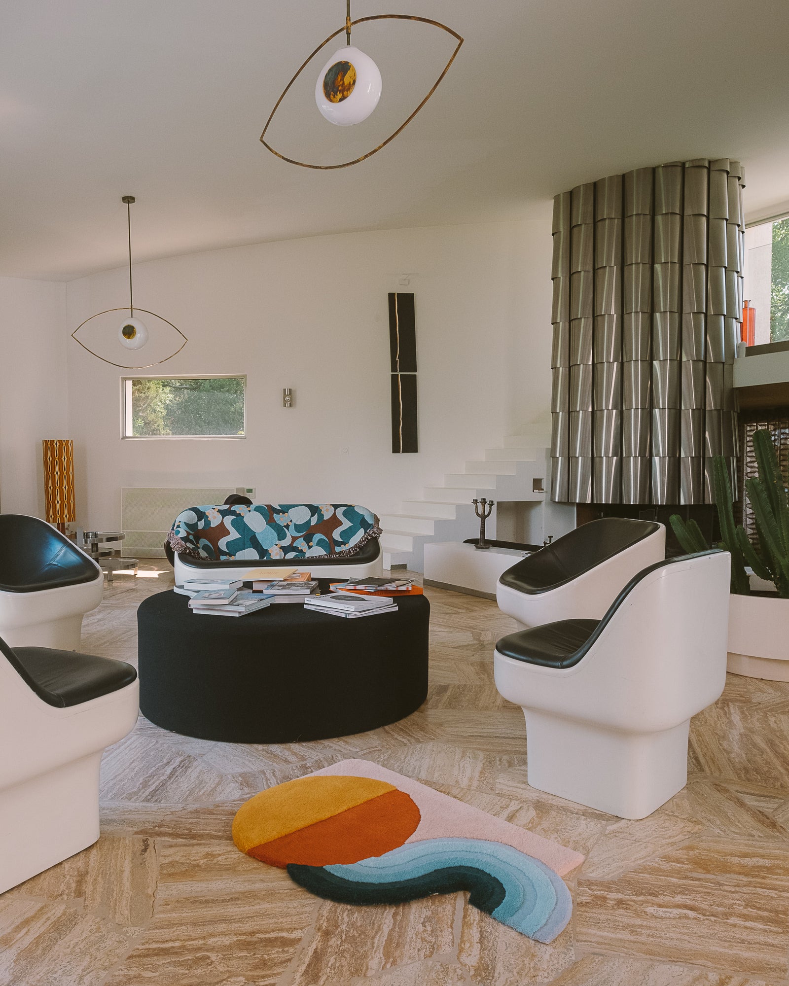 Wavy Gradient Doormat - Orange x Yellow