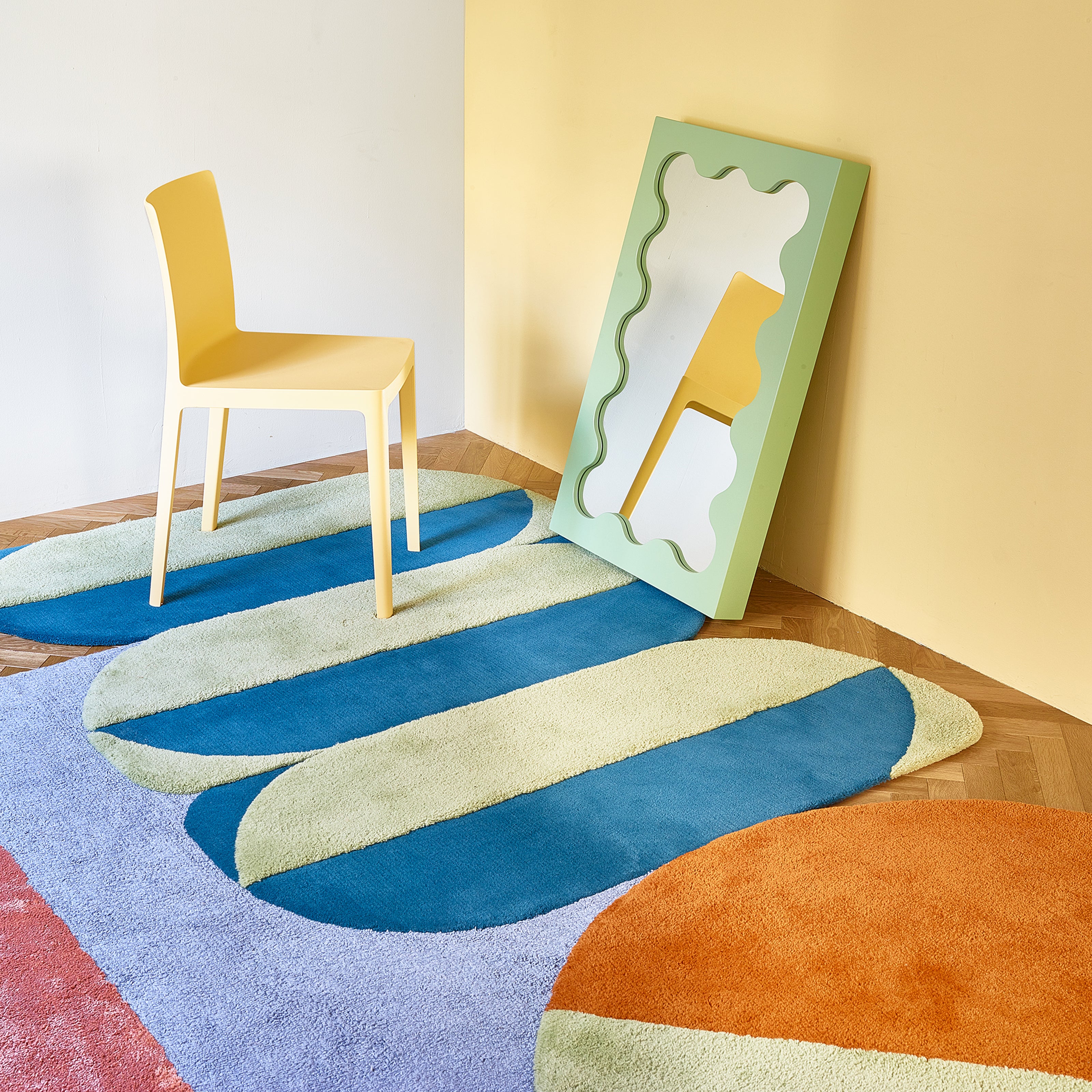 Wavy Gradient Rug - French modern mid century decor