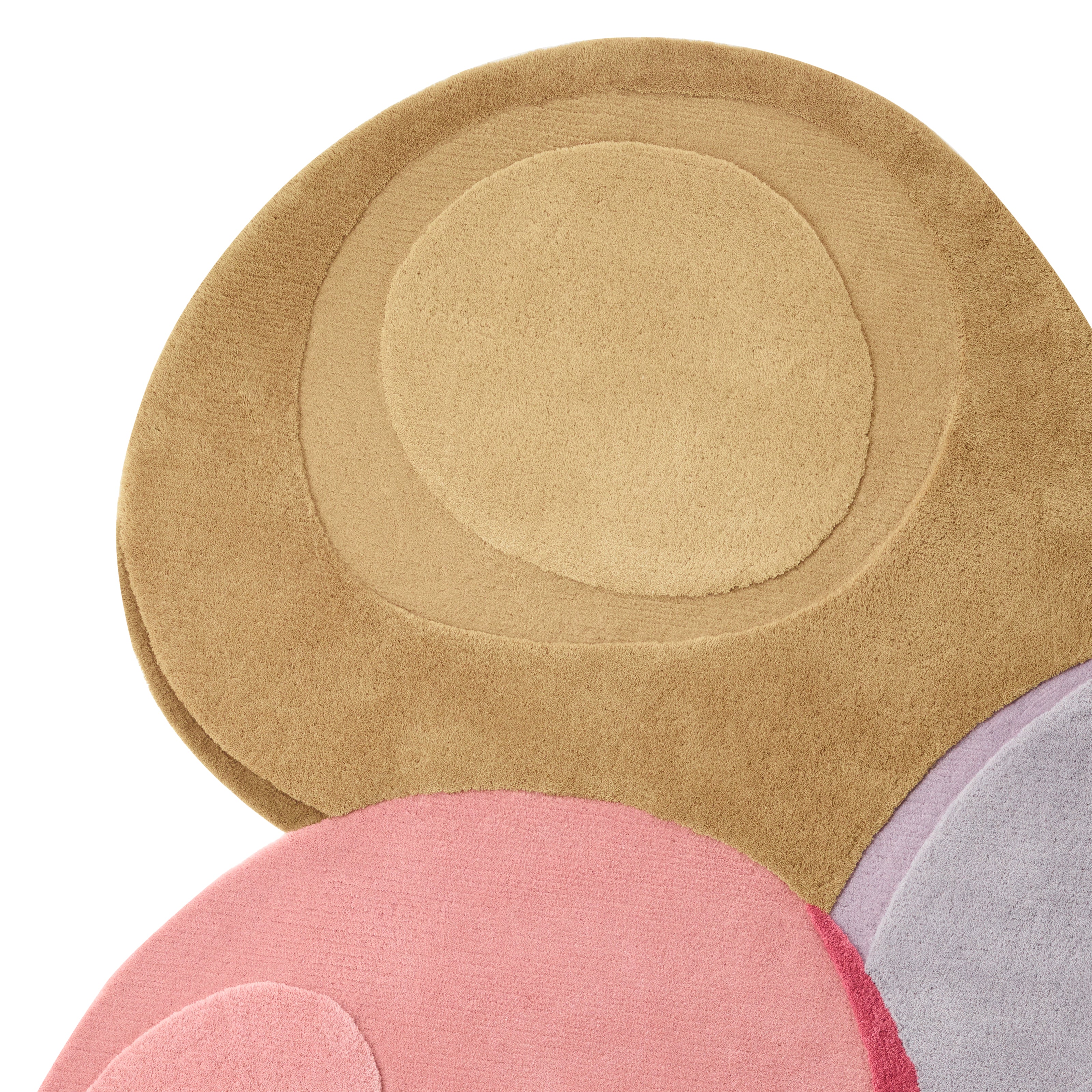 Sculpt Liquid Rug - Caramel x Cotton purple x Plums